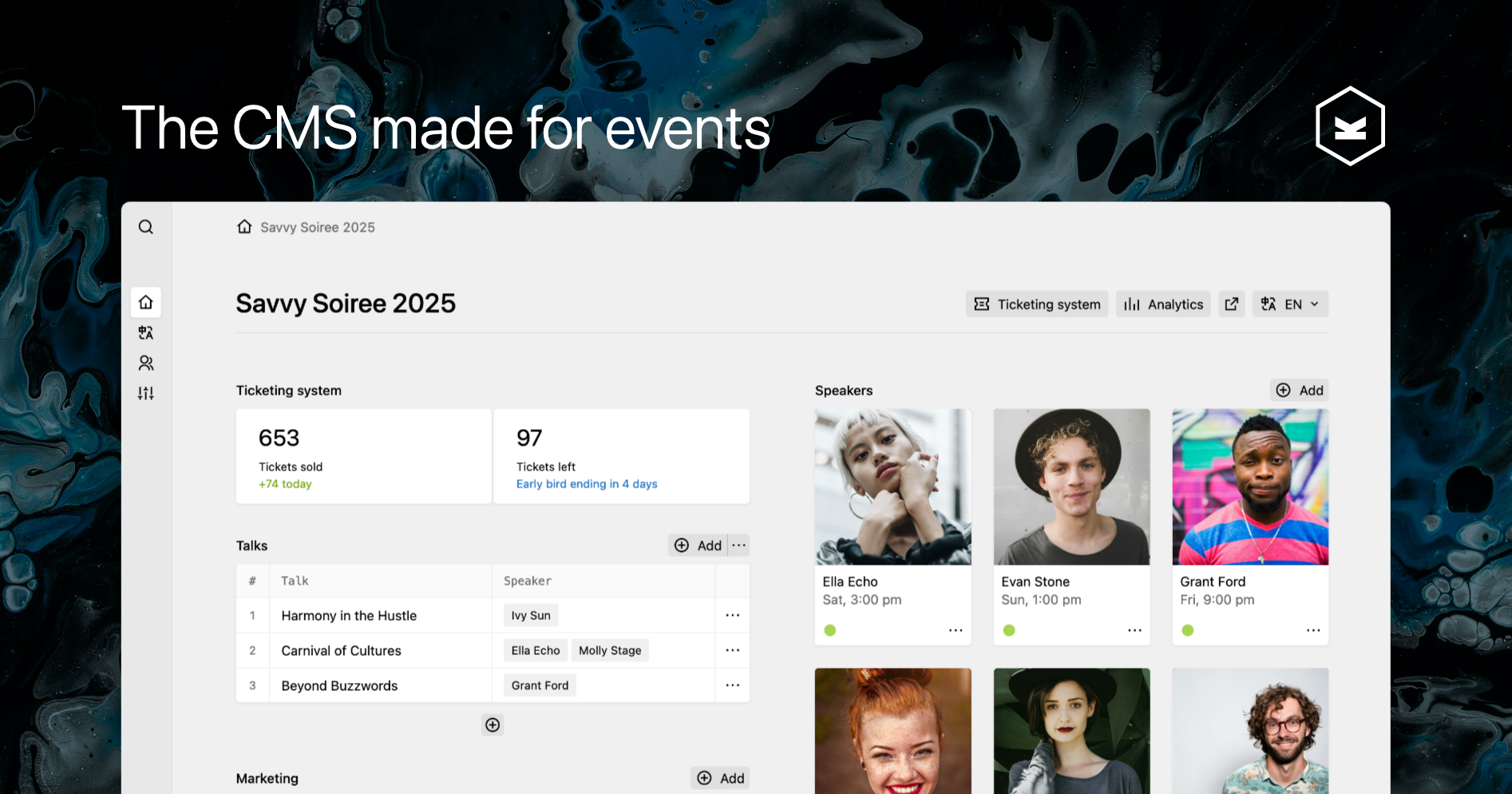 Made for events | Kirby CMS